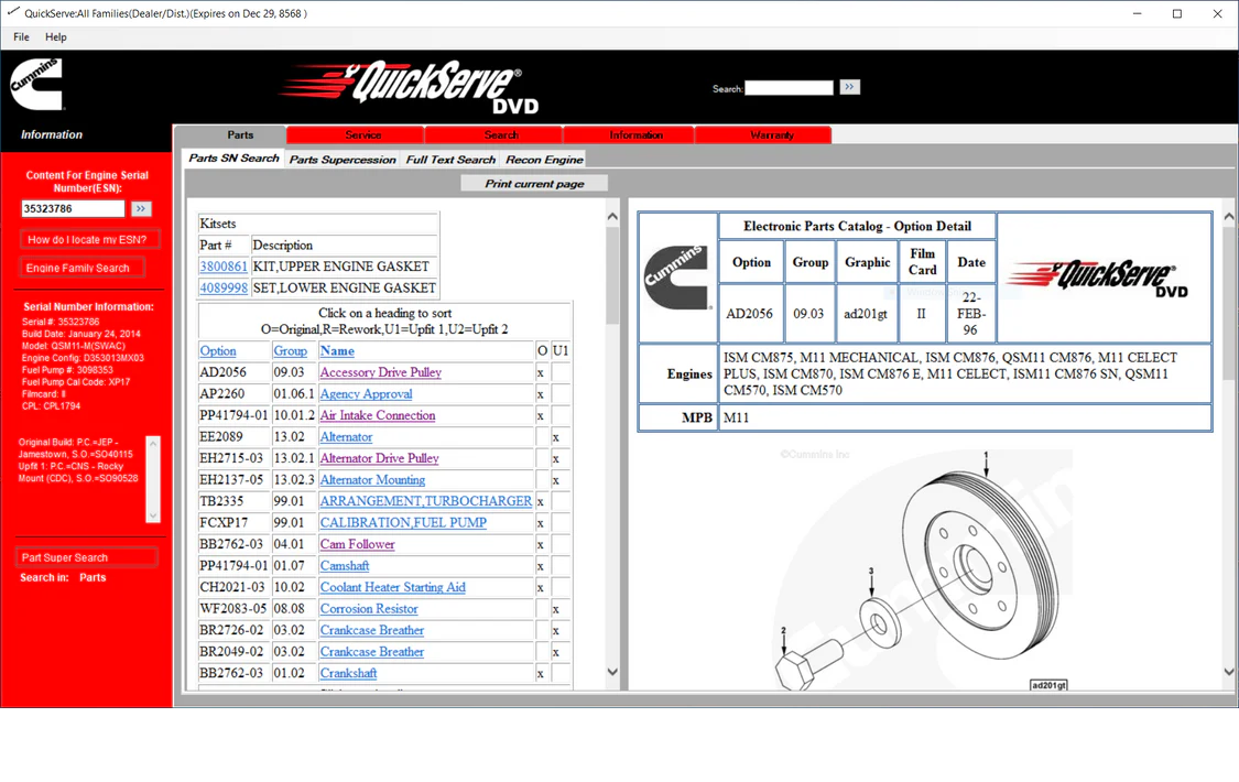 Cummins Quickserve Engines ( Parts & Manuals ) – Diag Manuals