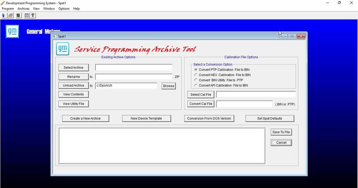GENERAL MOTORS DEVELOPMENT PROGRAMMING SYSTEM 4.52.1000 – Diag Manuals
